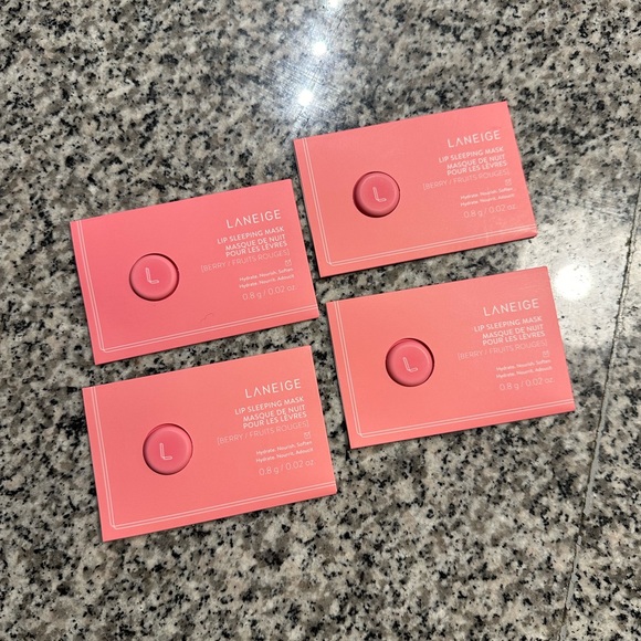 LANEIGE | Makeup | New 4 Laneige Berry Lip Sleeping Mask Sample New | Poshmark